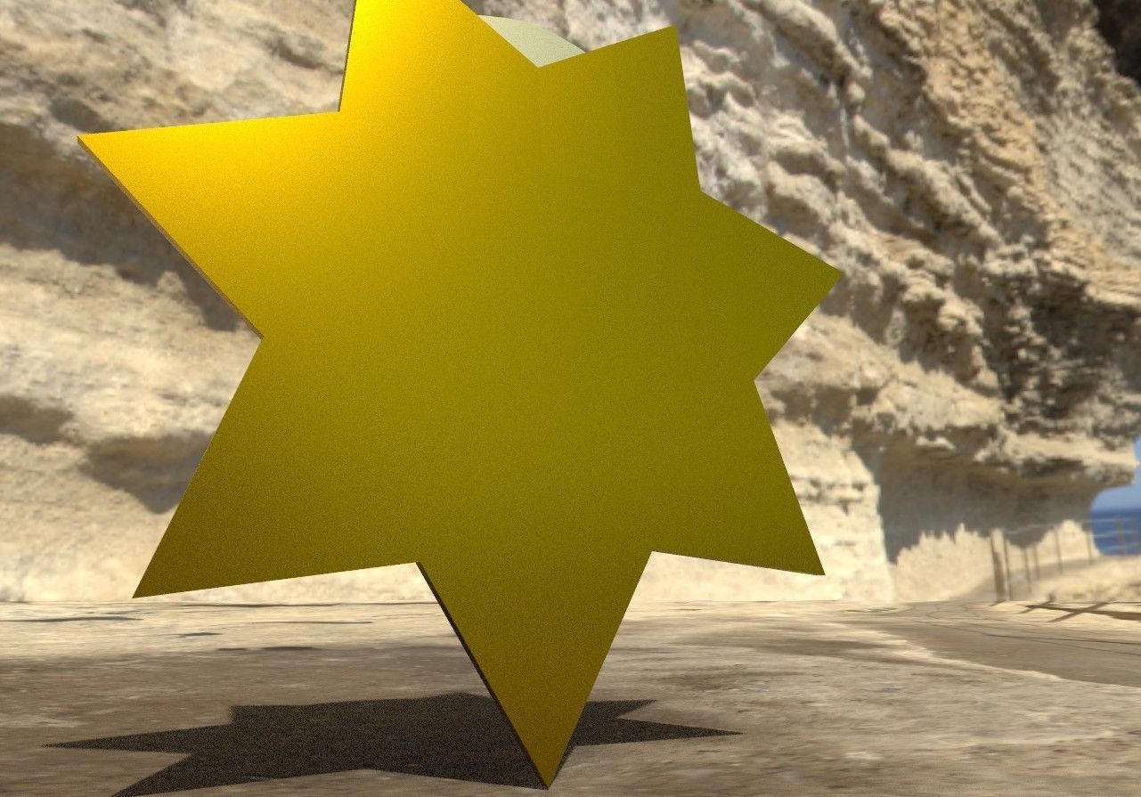 Arizona Police Departament Star 3D model | CGTrader