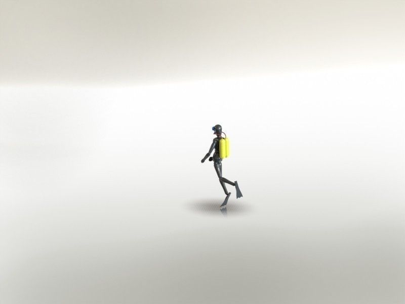 Submersible human free 3D model | CGTrader