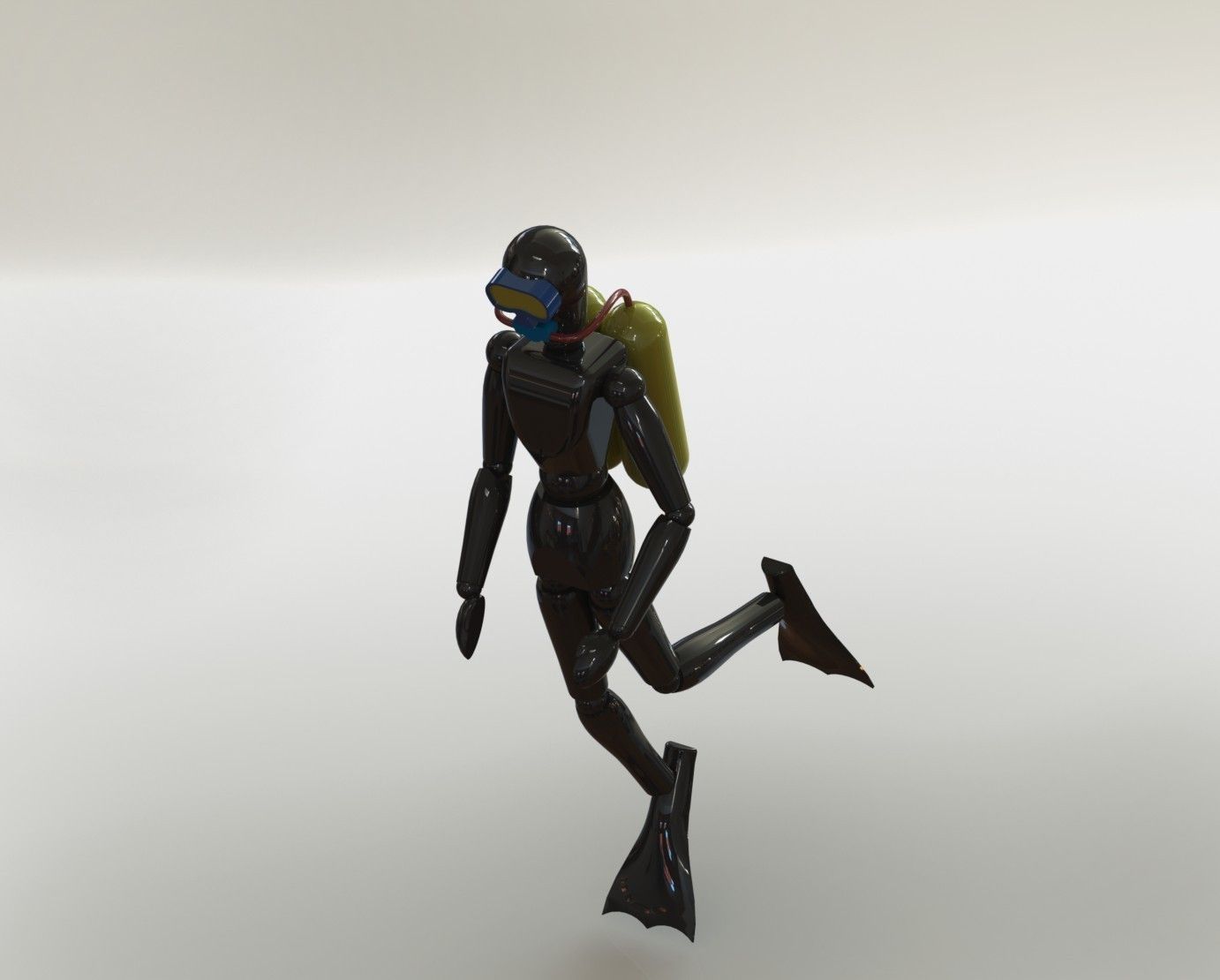 Submersible human free 3D model | CGTrader