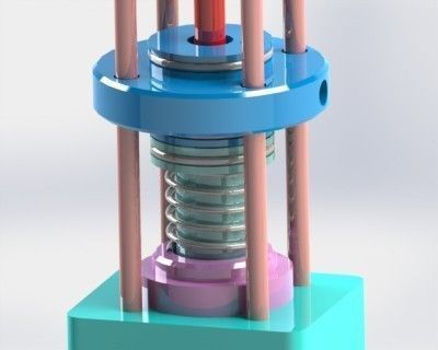 Presser mechanical device free 3D model | CGTrader