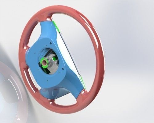 Original car steering wheel free 3D model | CGTrader