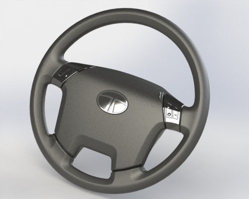 Original car steering wheel free 3D model | CGTrader