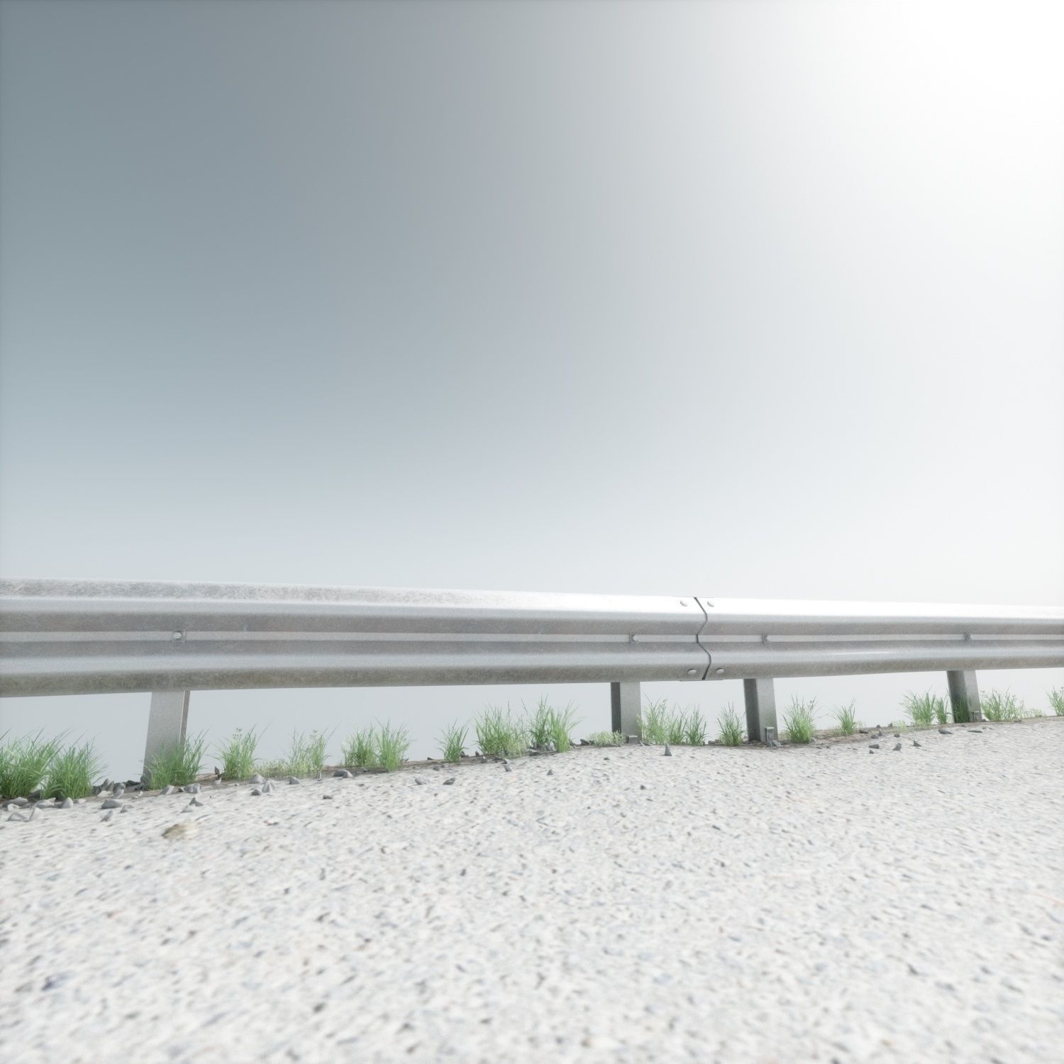 3D model road fence kit A VR / AR / low-poly | CGTrader