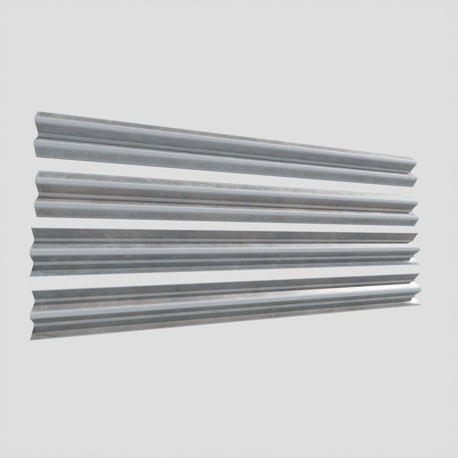 3D model road fence kit A VR / AR / low-poly | CGTrader