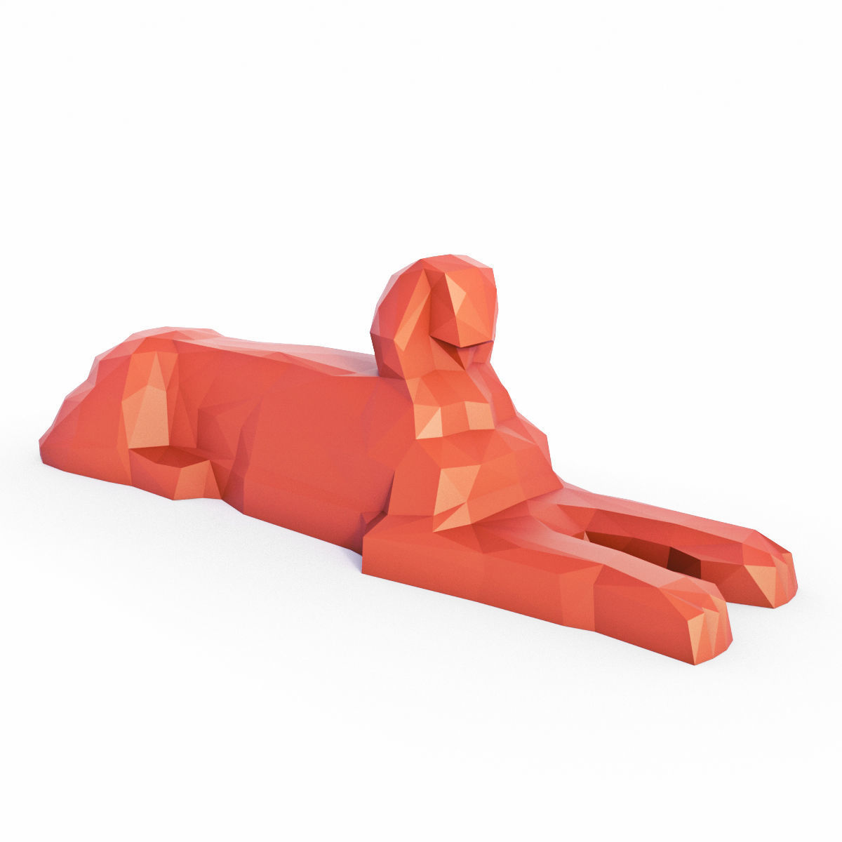 3D model The Great Sphinx Low Poly VR / AR / low-poly | CGTrader