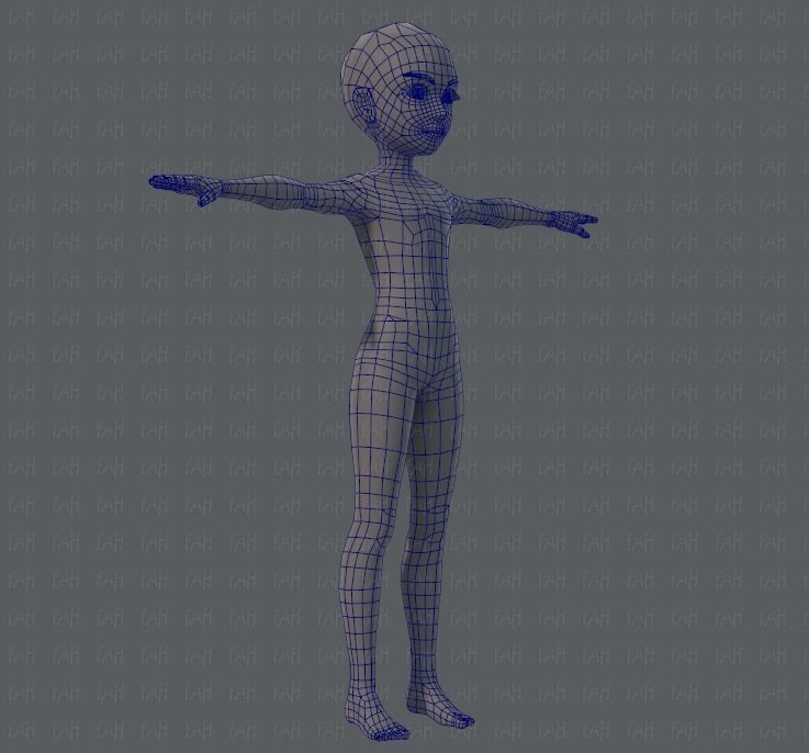 3D model Base mesh man character V02 VR / AR / low-poly | CGTrader