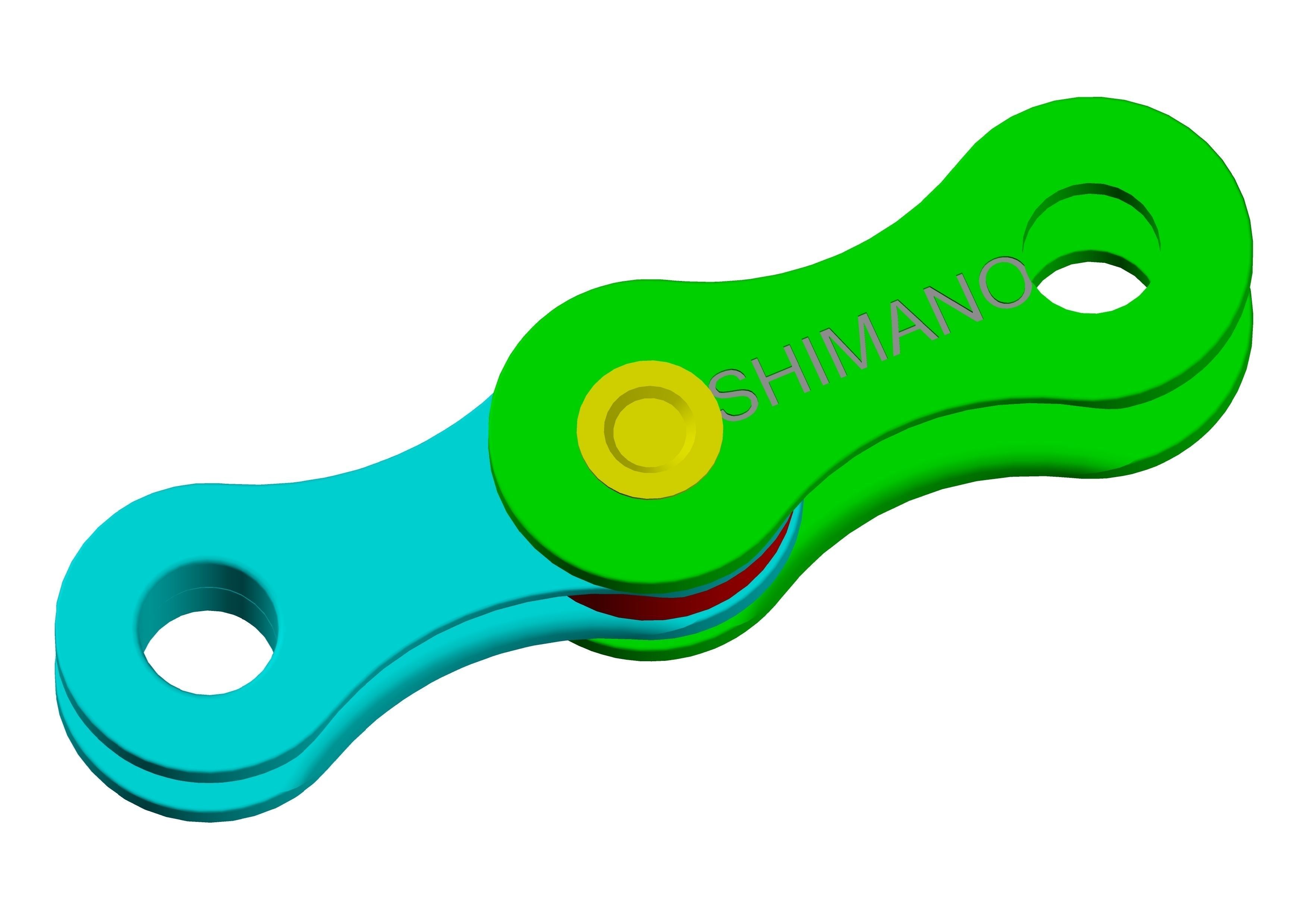 Shimano Deore LX Chain 9-speed and Missing Link KMC 9s free 3D model ...