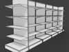 3D model Supermarket shelves shelf or rack for store VR / AR / low-poly ...