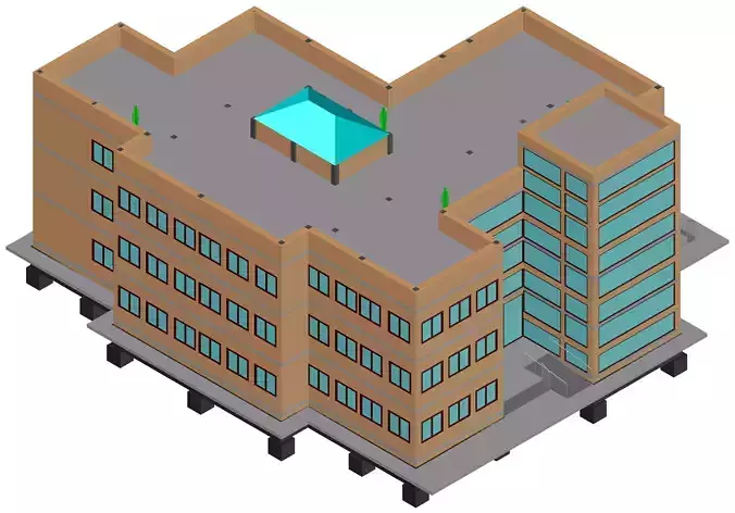 Cladire Building free 3D model | CGTrader