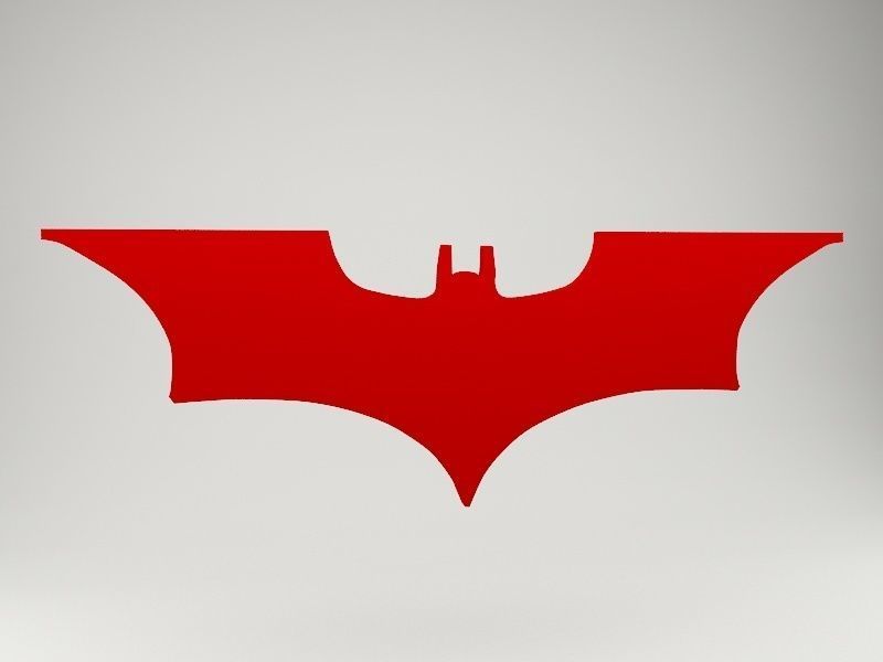 Bat Printable Logo 3D model 3D printable | CGTrader