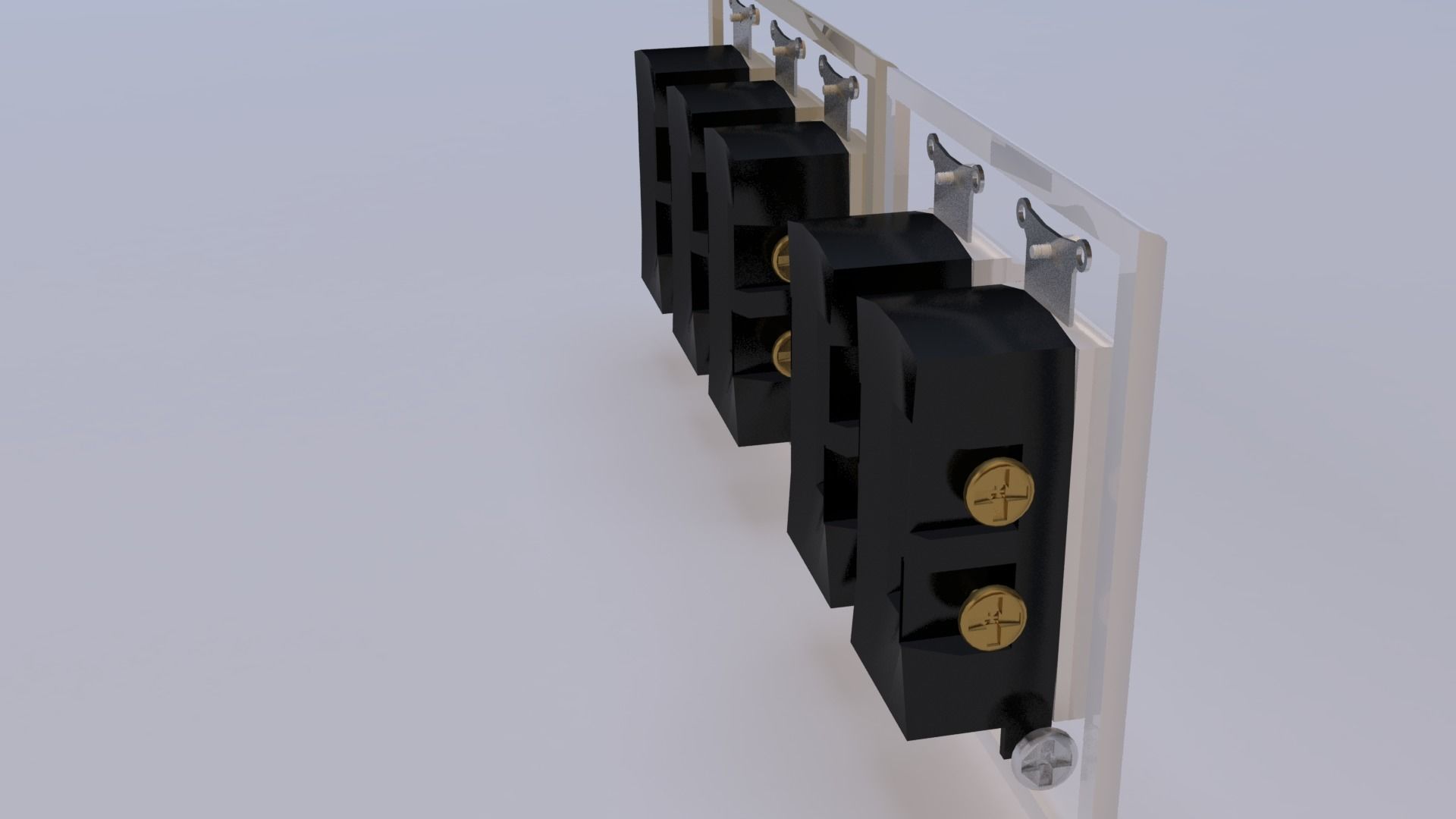 Rocker Style 2 gang and 3 gang Switches 3D model | CGTrader