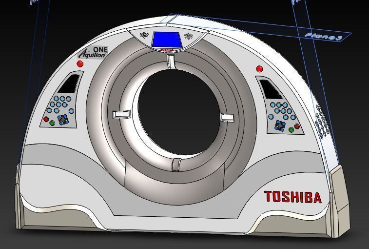 Toshiba CT Scan Machine Enclosure Design free 3D model | CGTrader