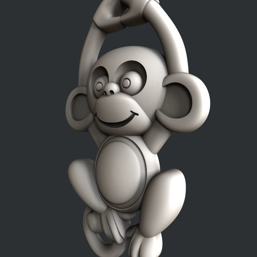 3d STL models for CNC monkey 3D model | CGTrader