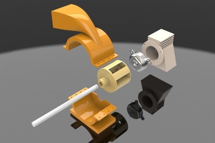 Motor Blower free 3D model | CGTrader