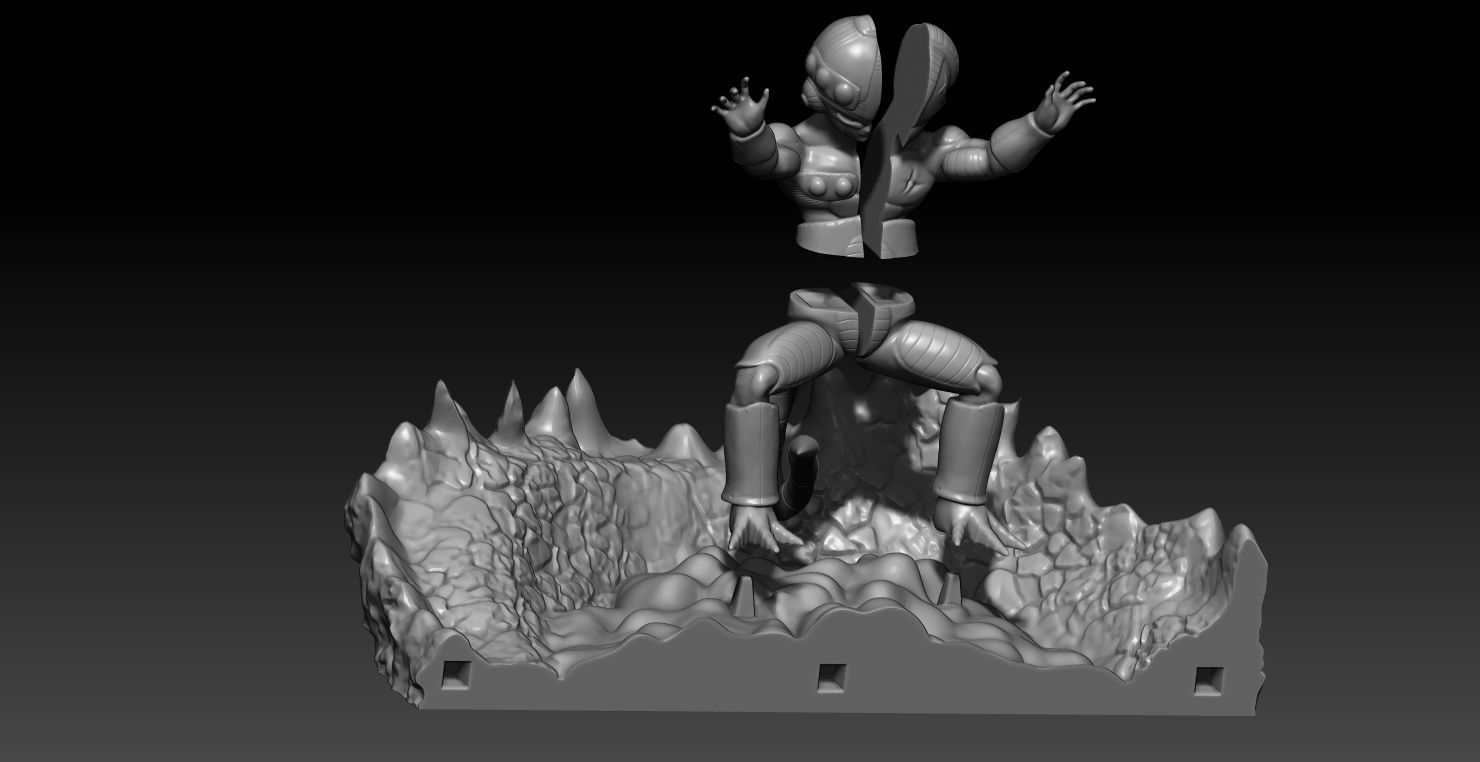 Mecha Frieza vs future trunks the first part 3D print model 3D model 3D ...