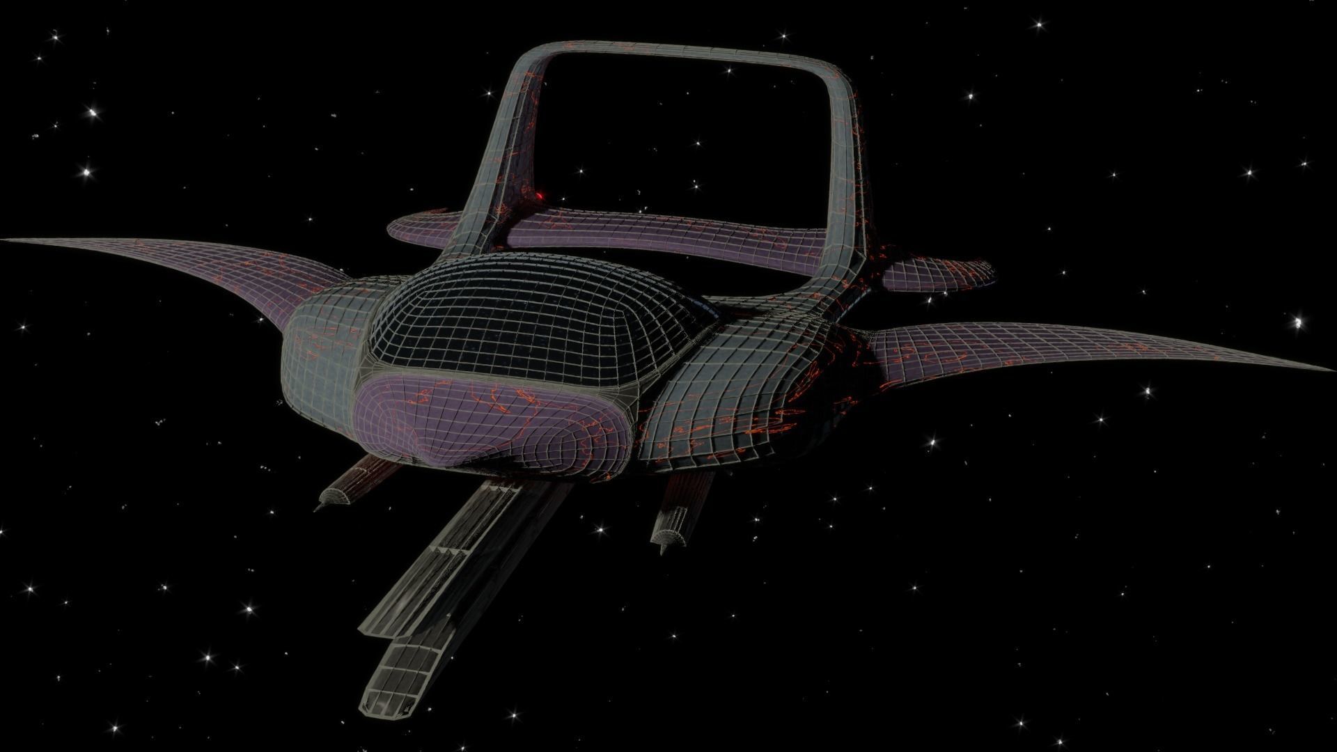 3D model Space airplane VR / AR / low-poly | CGTrader