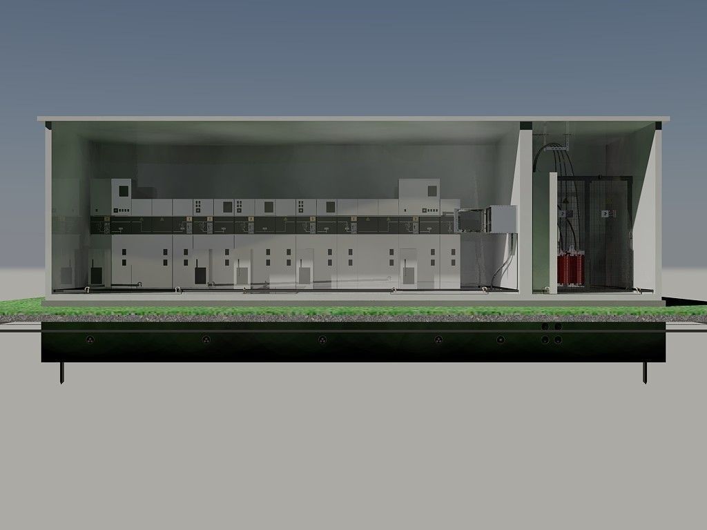 Distribution Station free 3D Model .dwg .ige .igs .iges - CGTrader.com