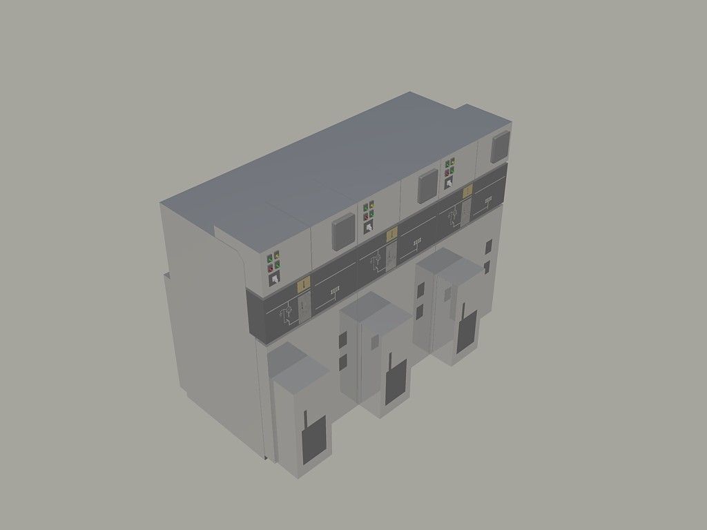Medium voltage ring main unit free 3D model | CGTrader