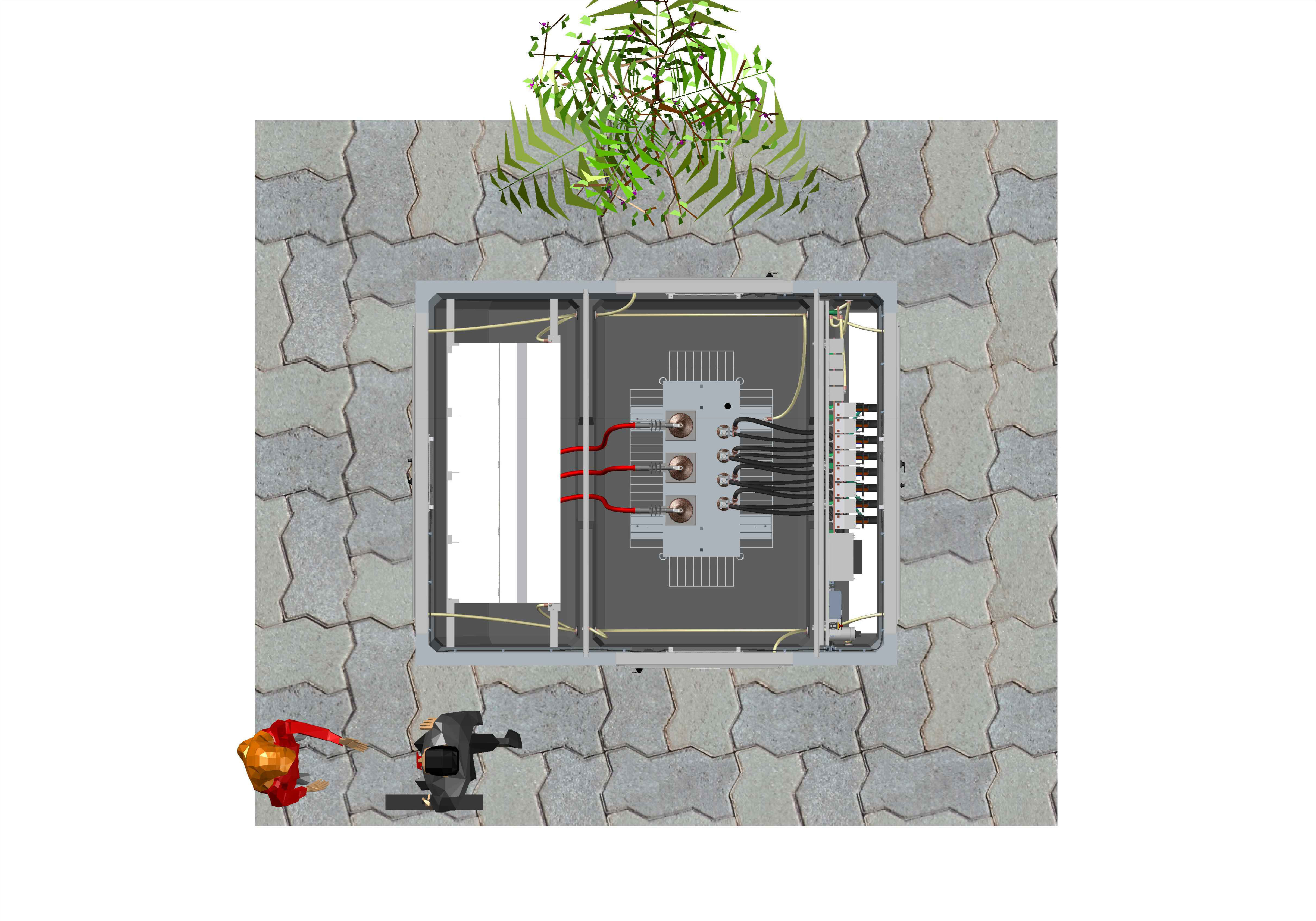 Modular transformer station free 3D model | CGTrader
