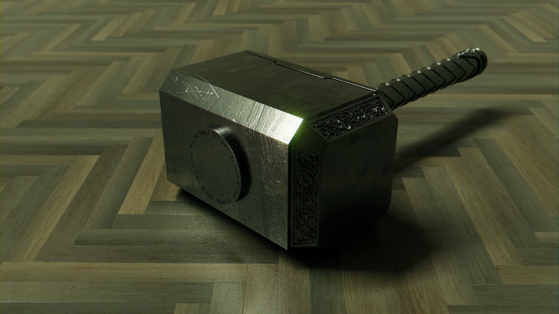 Thor Mjolnir free 3D model | CGTrader