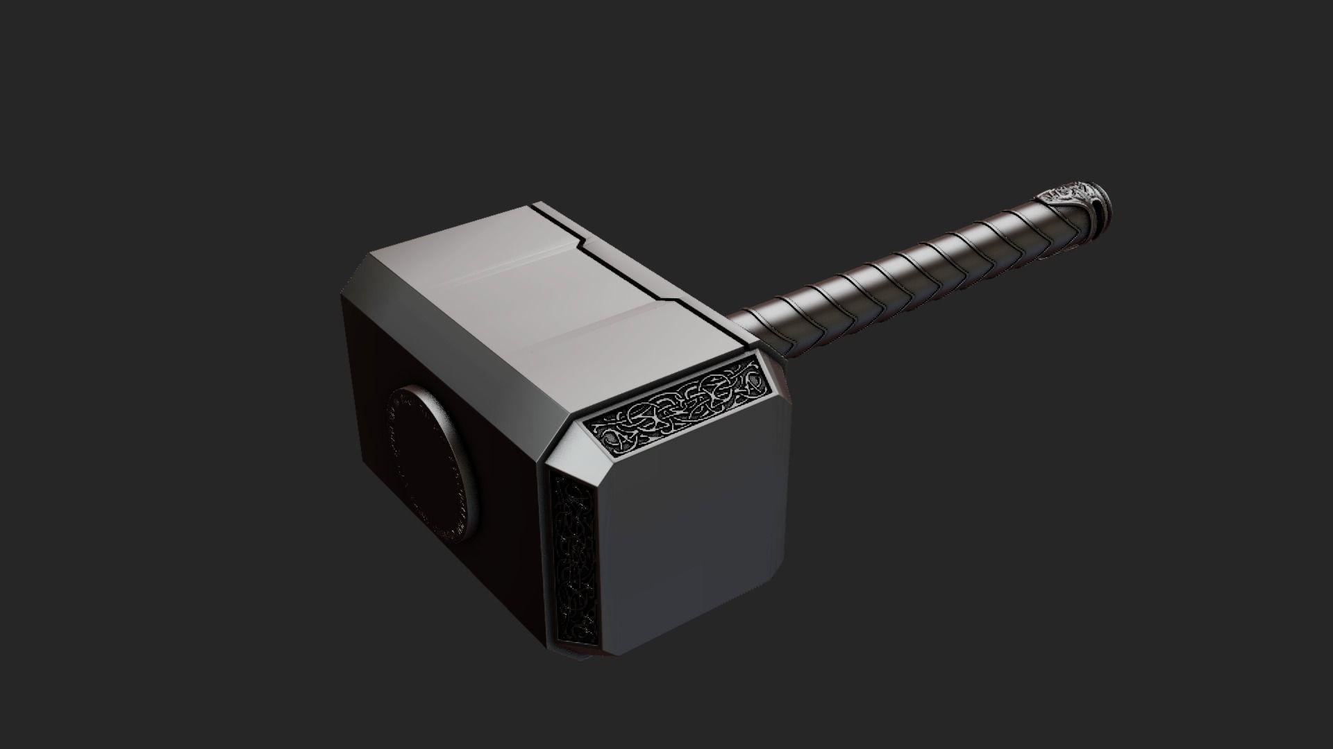 Thor Mjolnir free 3D model | CGTrader