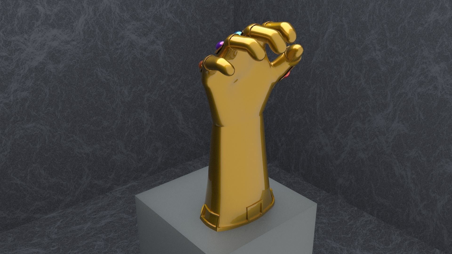 Infinity Gauntlet 3D model rigged | CGTrader