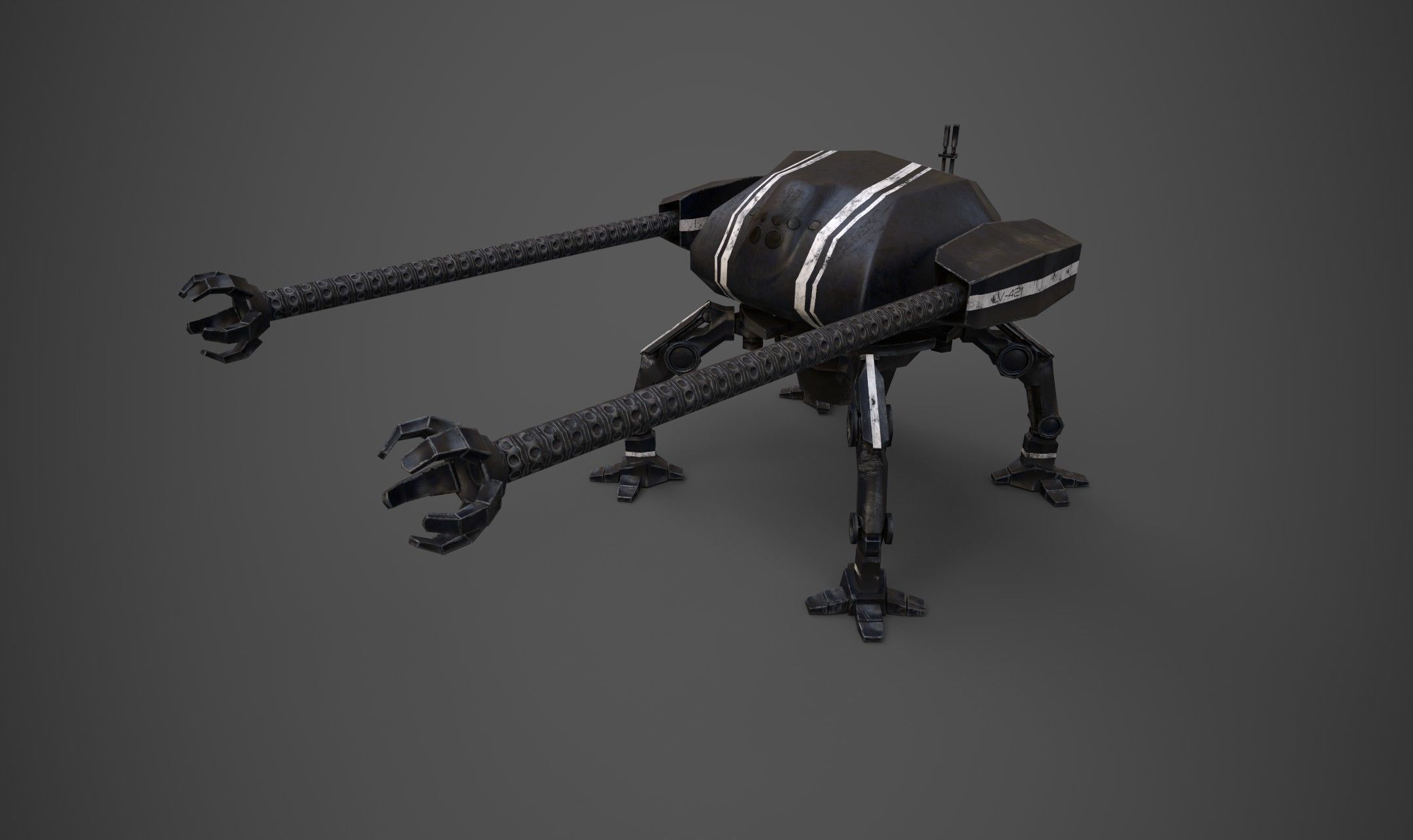 3D model Spider robot - PBR - lowpoly VR / AR / low-poly | CGTrader