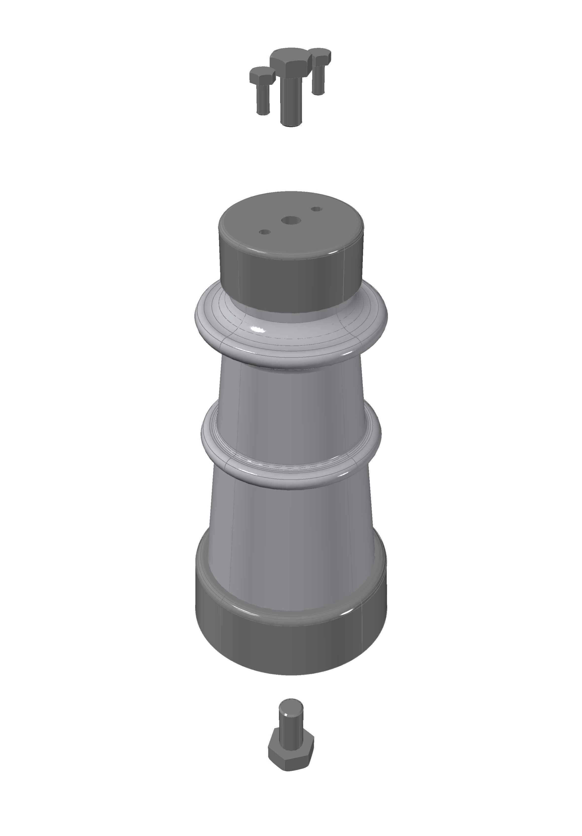 Voltage indoor mounting insulator PAK-20 free 3D model | CGTrader