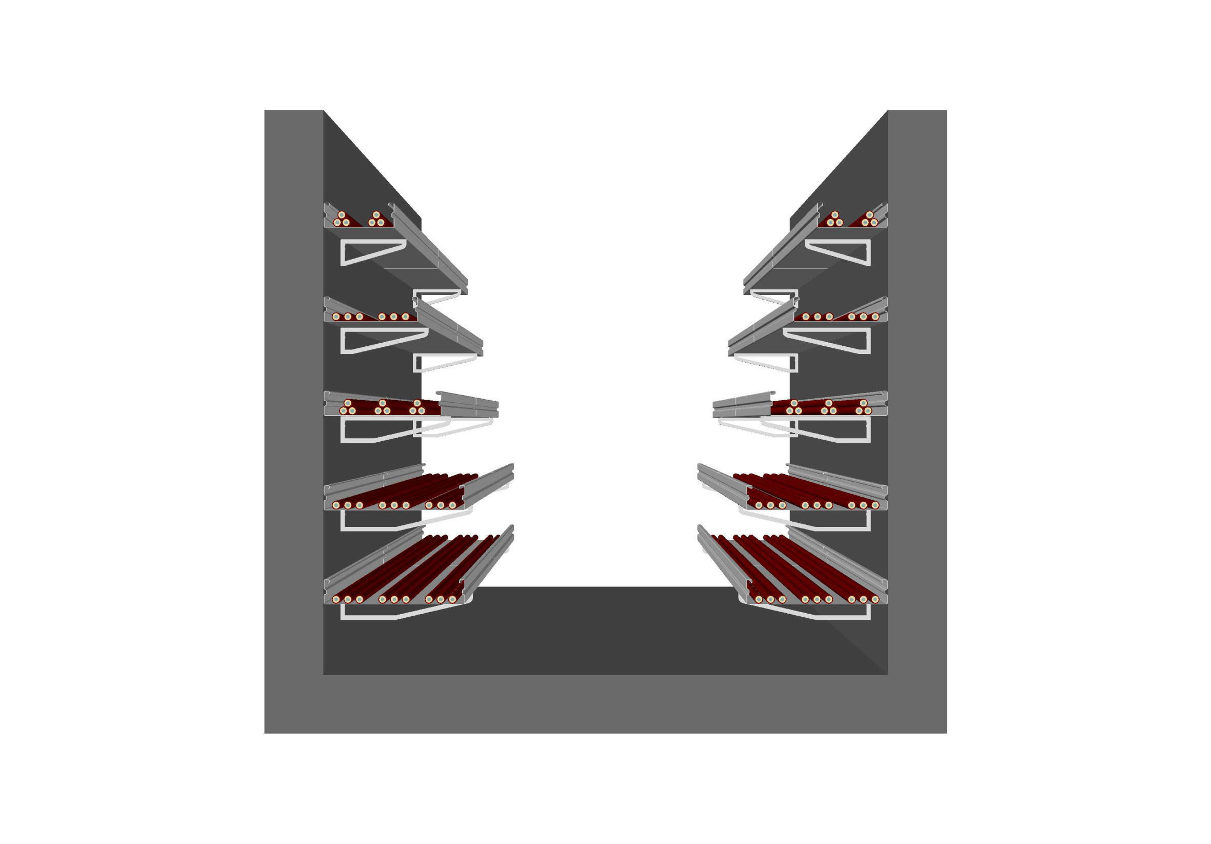 Wall mounted cable trays free 3D model | CGTrader