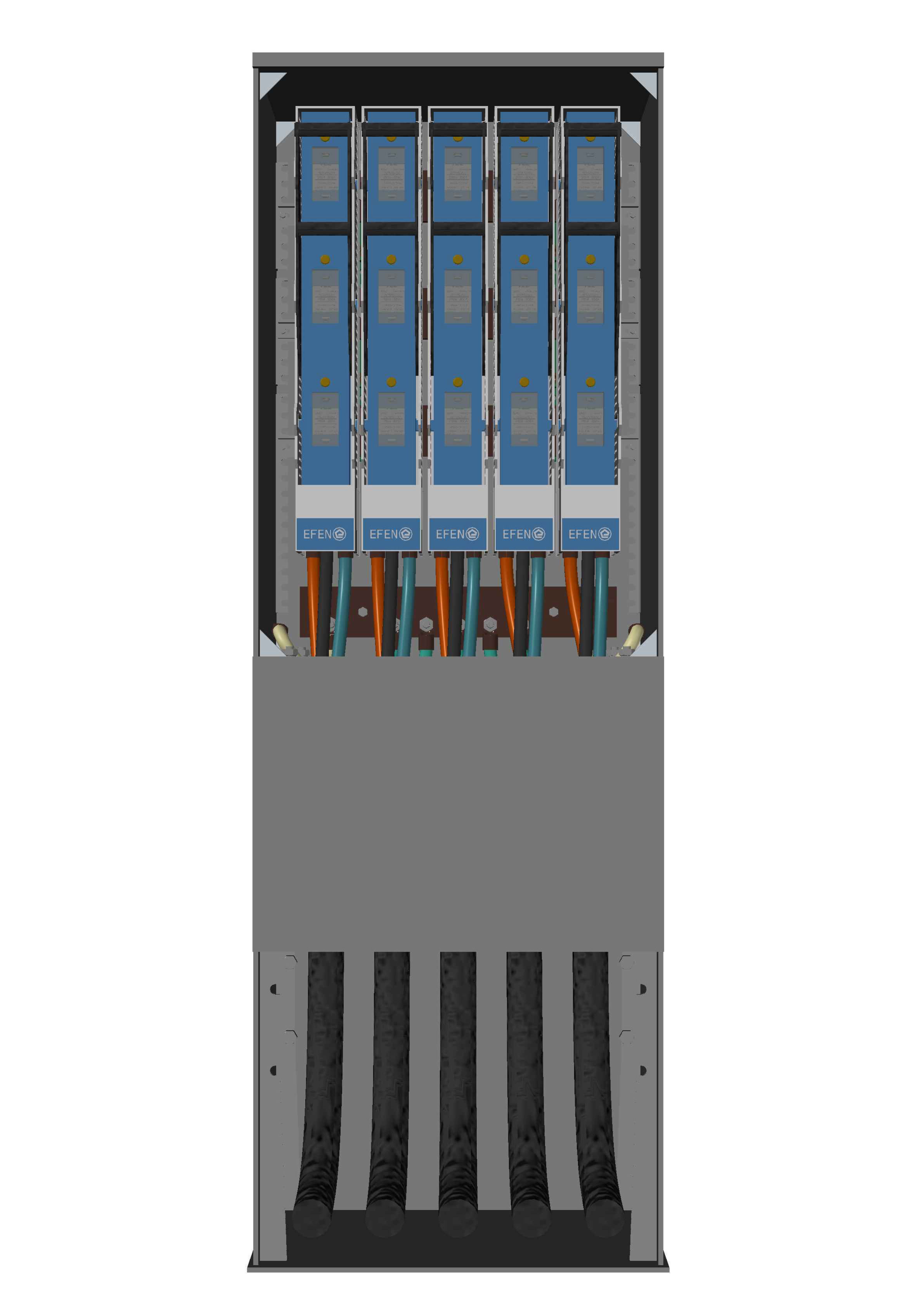 Power cable distribution rack free 3D model | CGTrader