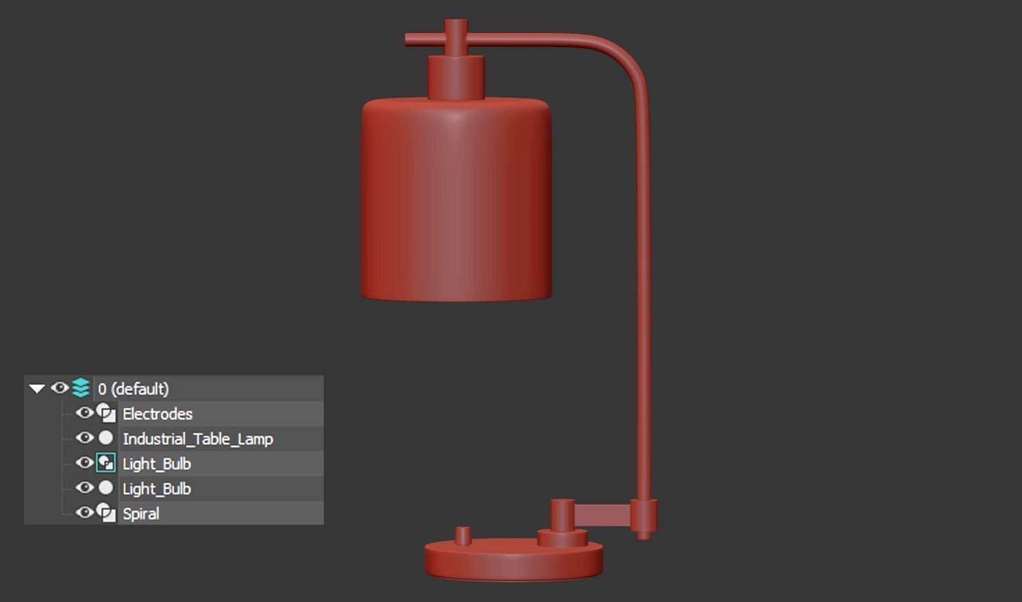 3D model Industrial Table Lamp VR / AR / low-poly | CGTrader