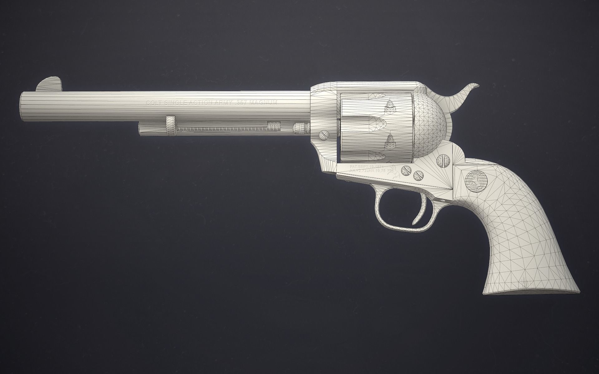3D model Colt Single Action Army - Peacemaker VR / AR / low-poly | CGTrader
