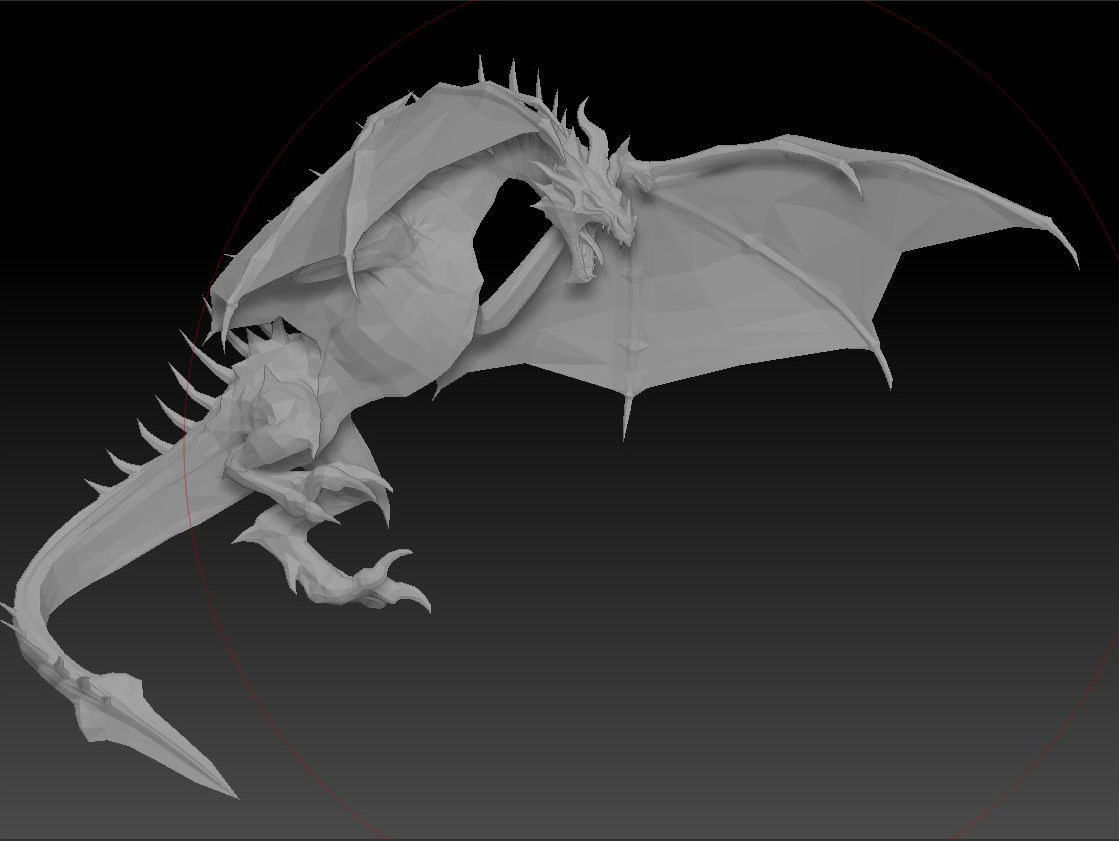 3D Dragon SkyRim VER 4 3D model 3D printable | CGTrader