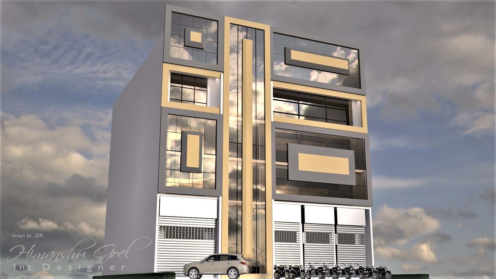 commercial building exterior 3D model | CGTrader