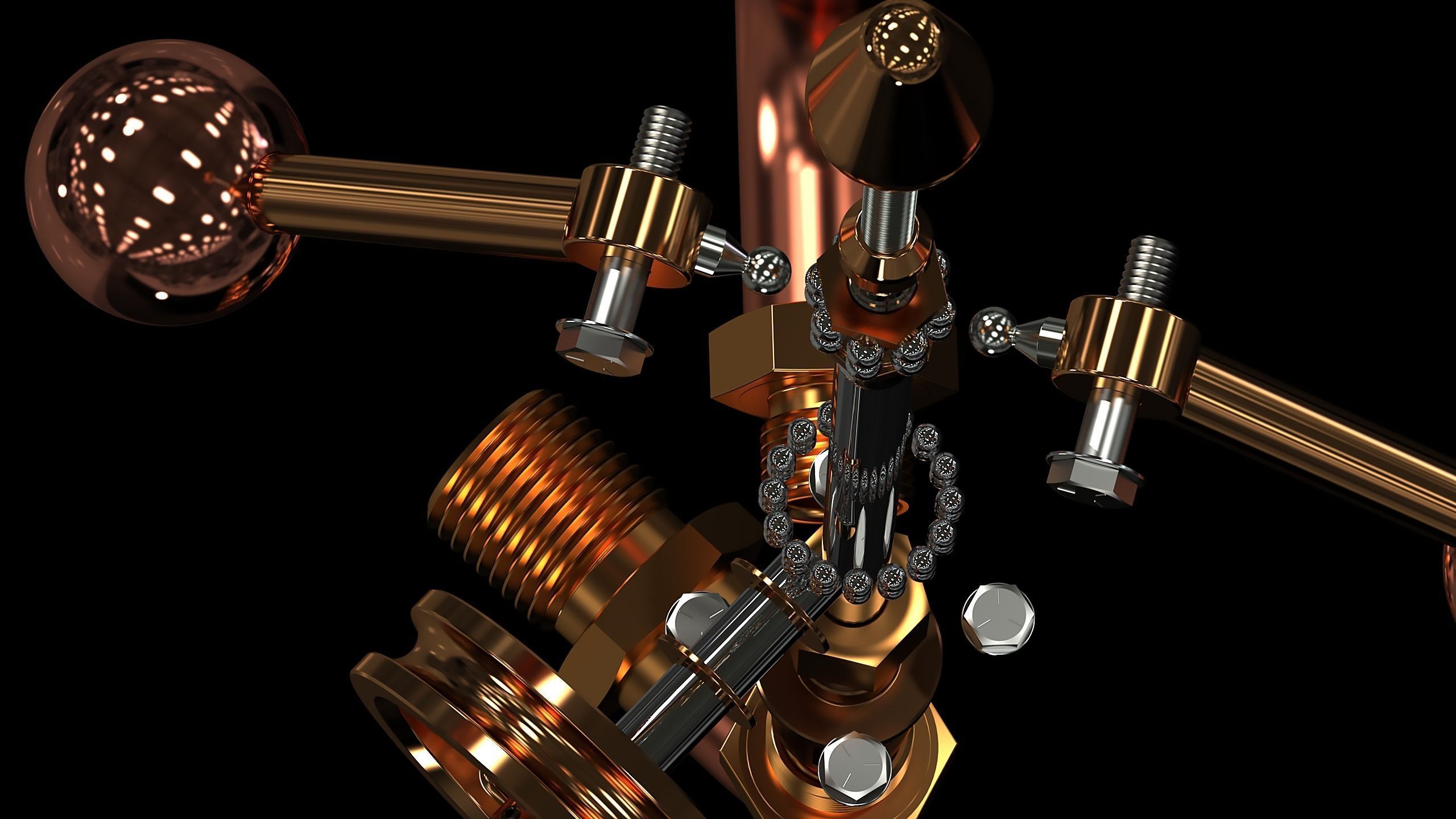 Flyball Governor - Centrifugal Governor free 3D model | CGTrader