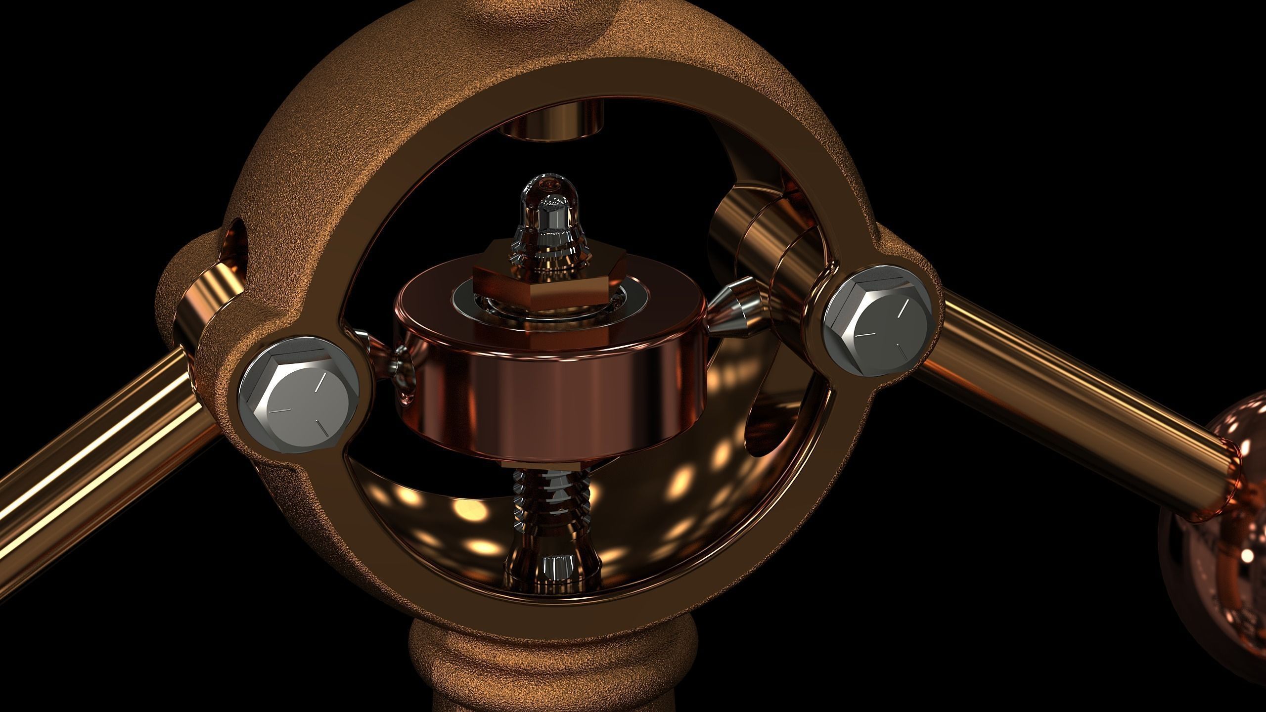 Flyball Governor - Centrifugal Governor free 3D model | CGTrader