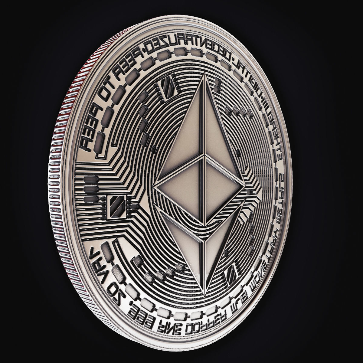 Ethereum Coin 3D model 3D printable | CGTrader