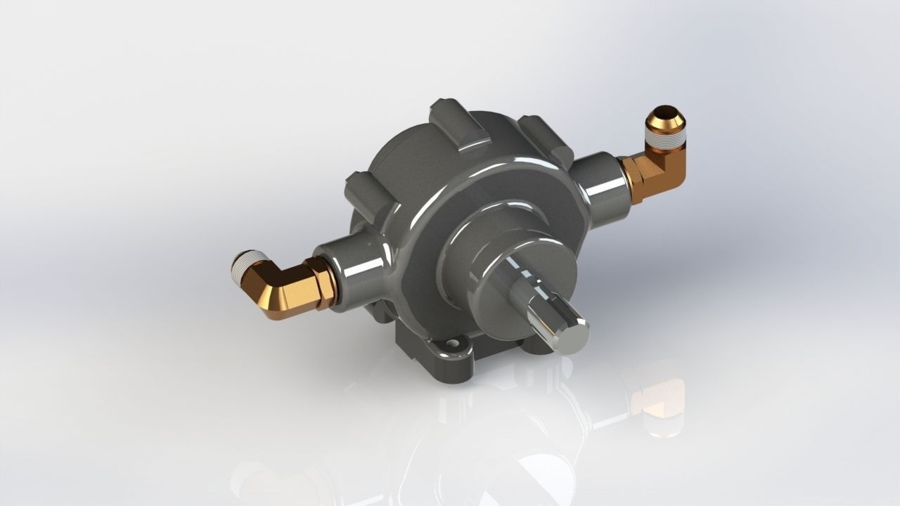 Hydraulic Pump free 3D model | CGTrader