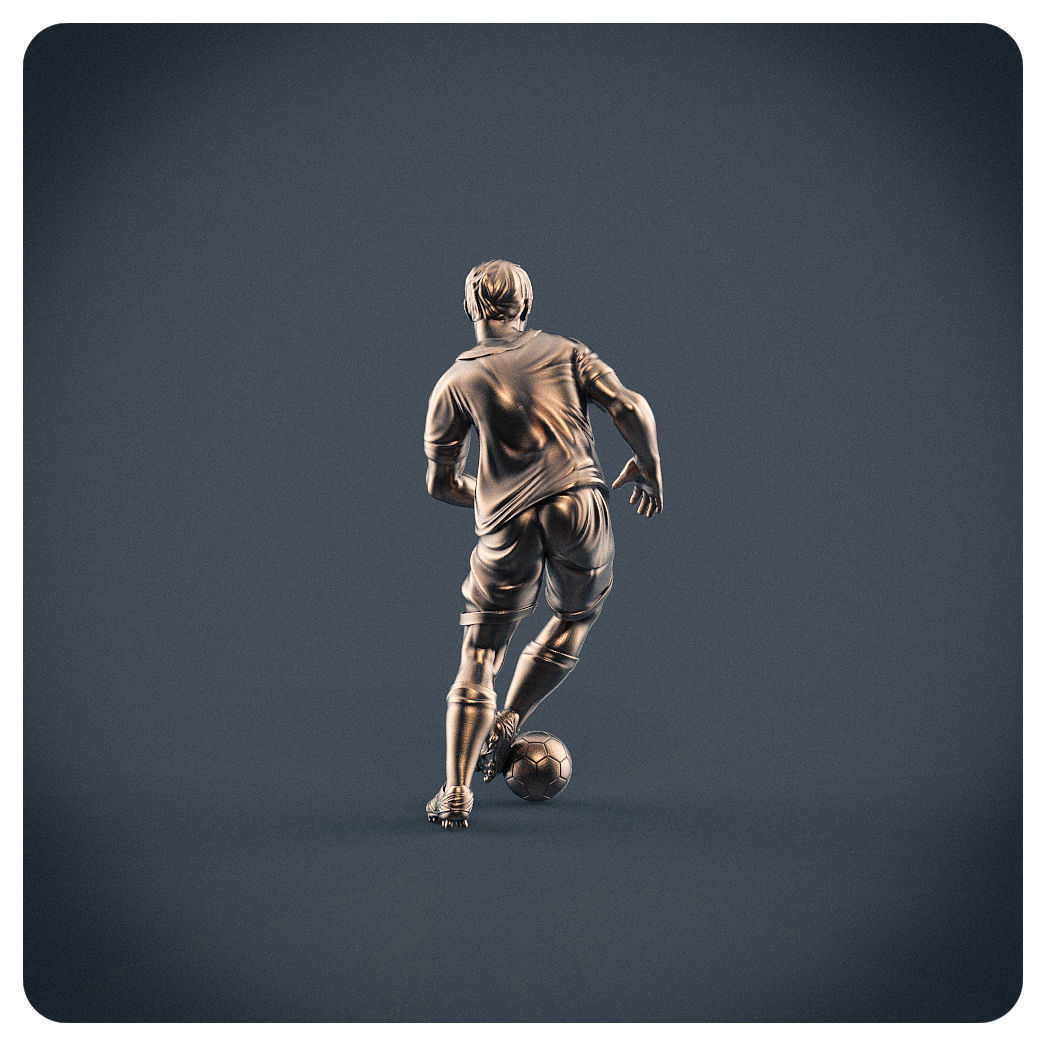 Soccer player 3D model 3D printable | CGTrader