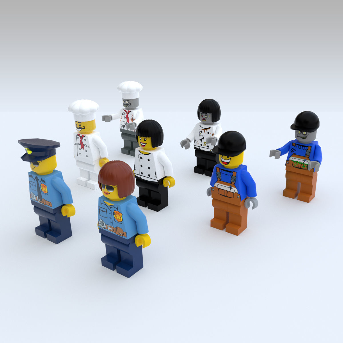 3D model Game Ready Lego Characters VR / AR / low-poly rigged | CGTrader