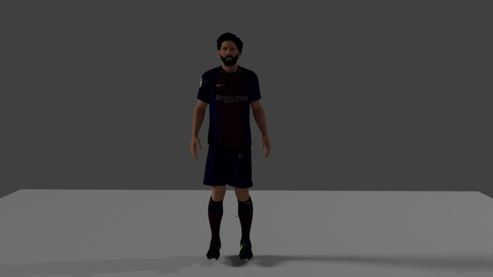 3D model Lionel Messi VR / AR / low-poly | CGTrader