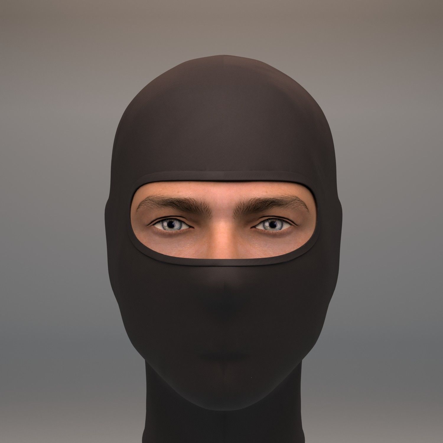 3D model Black Balaclava mask VR / AR / low-poly | CGTrader