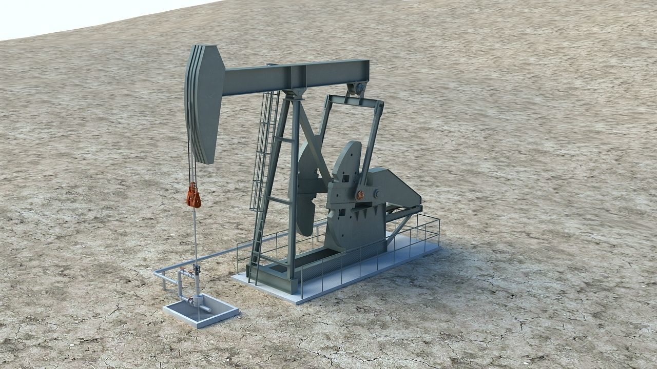 Oil Pump Jack 3D model animated | CGTrader