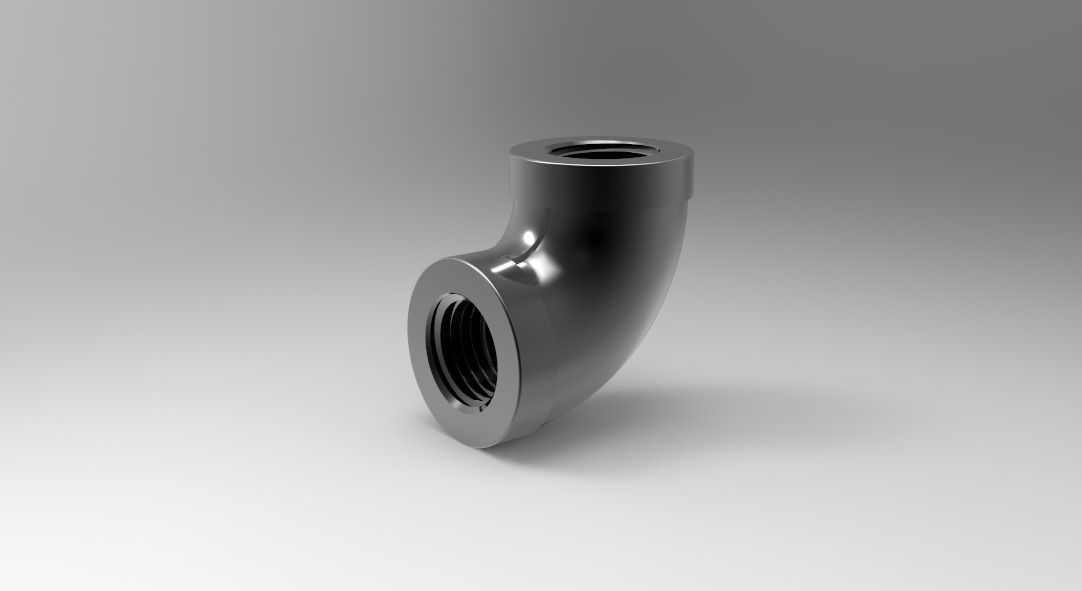 Pipe fitting 14 x 14 free 3D model | CGTrader