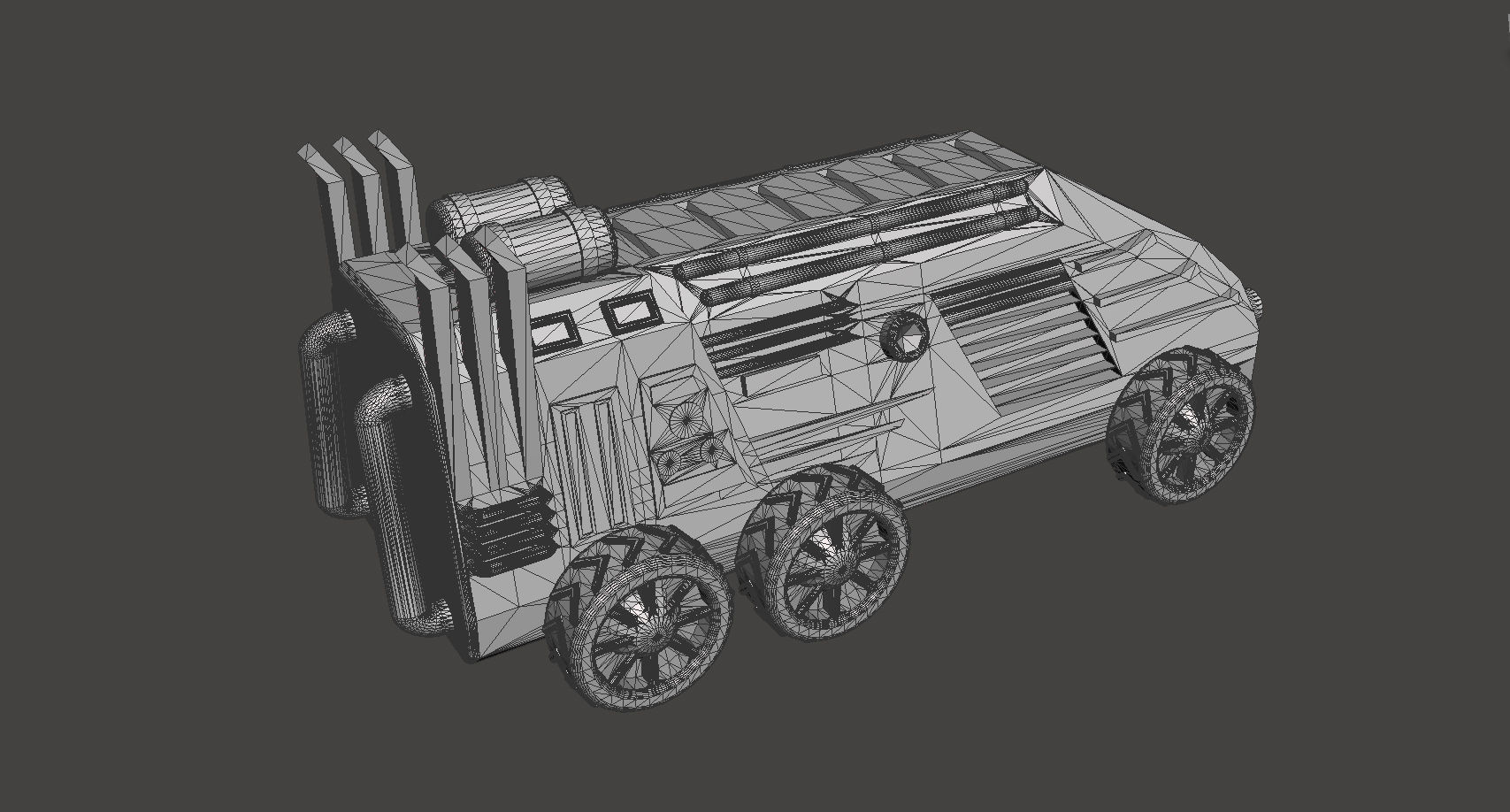 3D model Space Vehicle Spaceship 6x6 VR / AR / low-poly | CGTrader