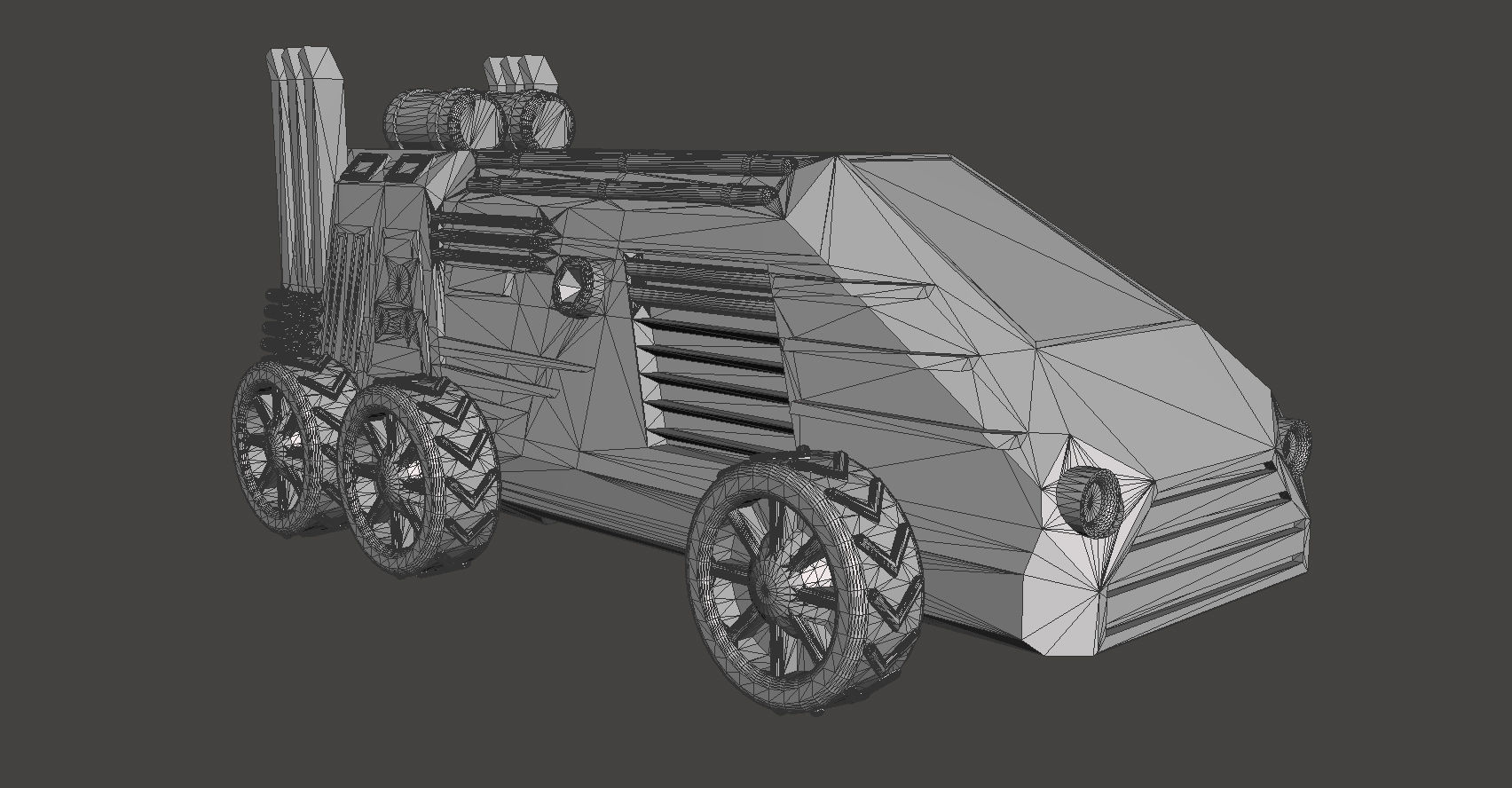3D model Space Vehicle Spaceship 6x6 VR / AR / low-poly | CGTrader