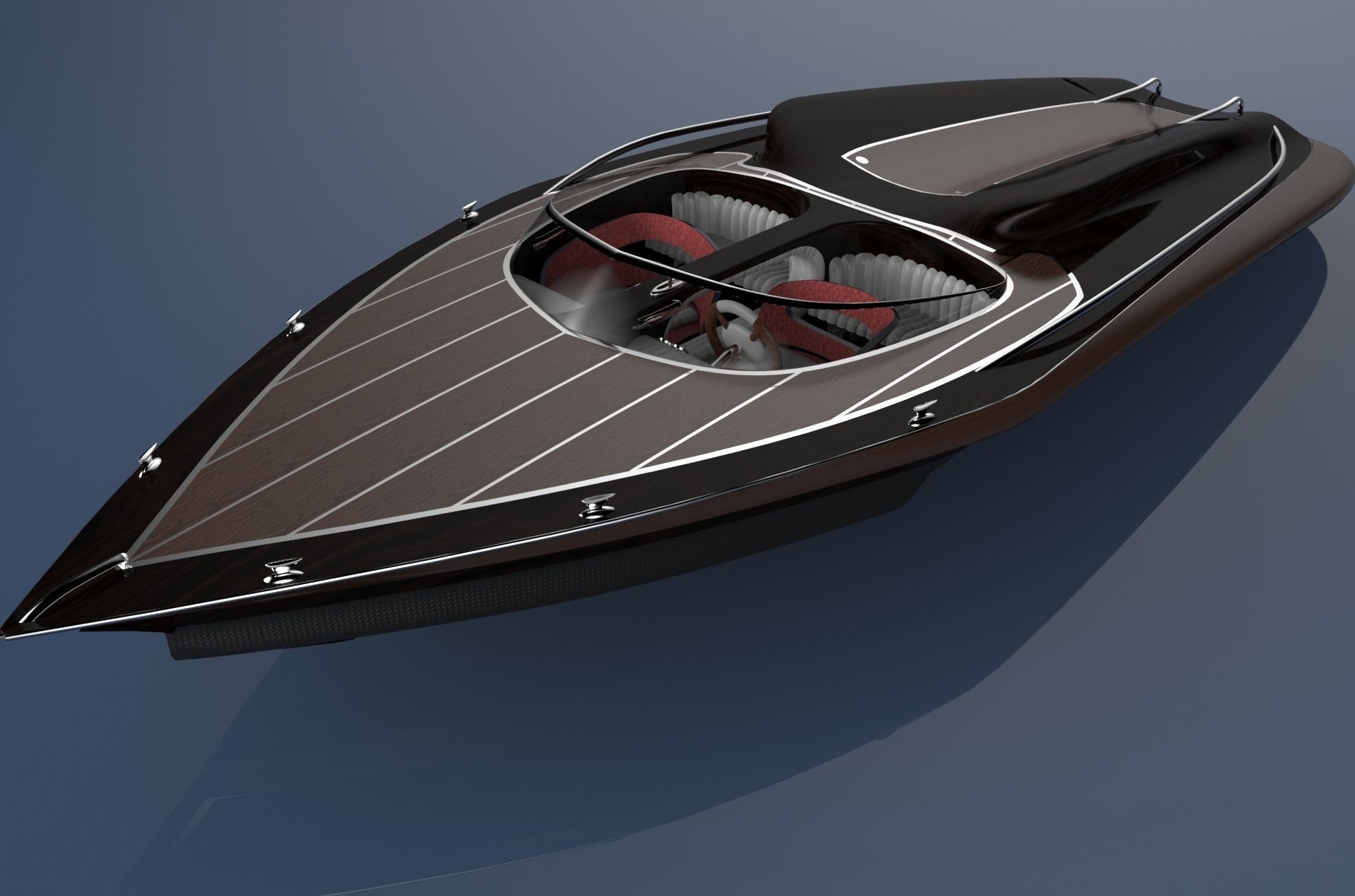 Speed Boat B7R free 3D model | CGTrader