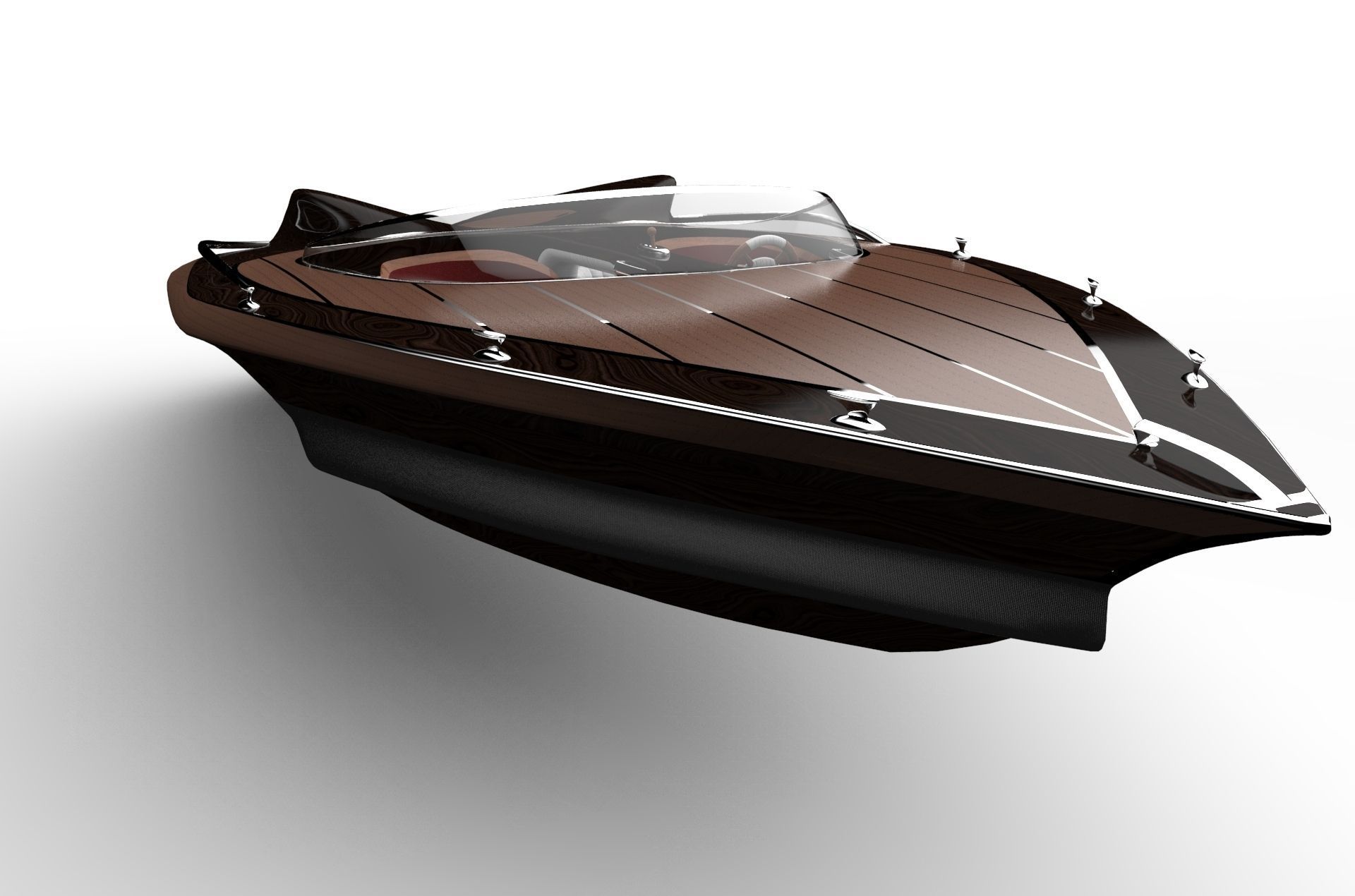 Speed Boat B7R free 3D model | CGTrader