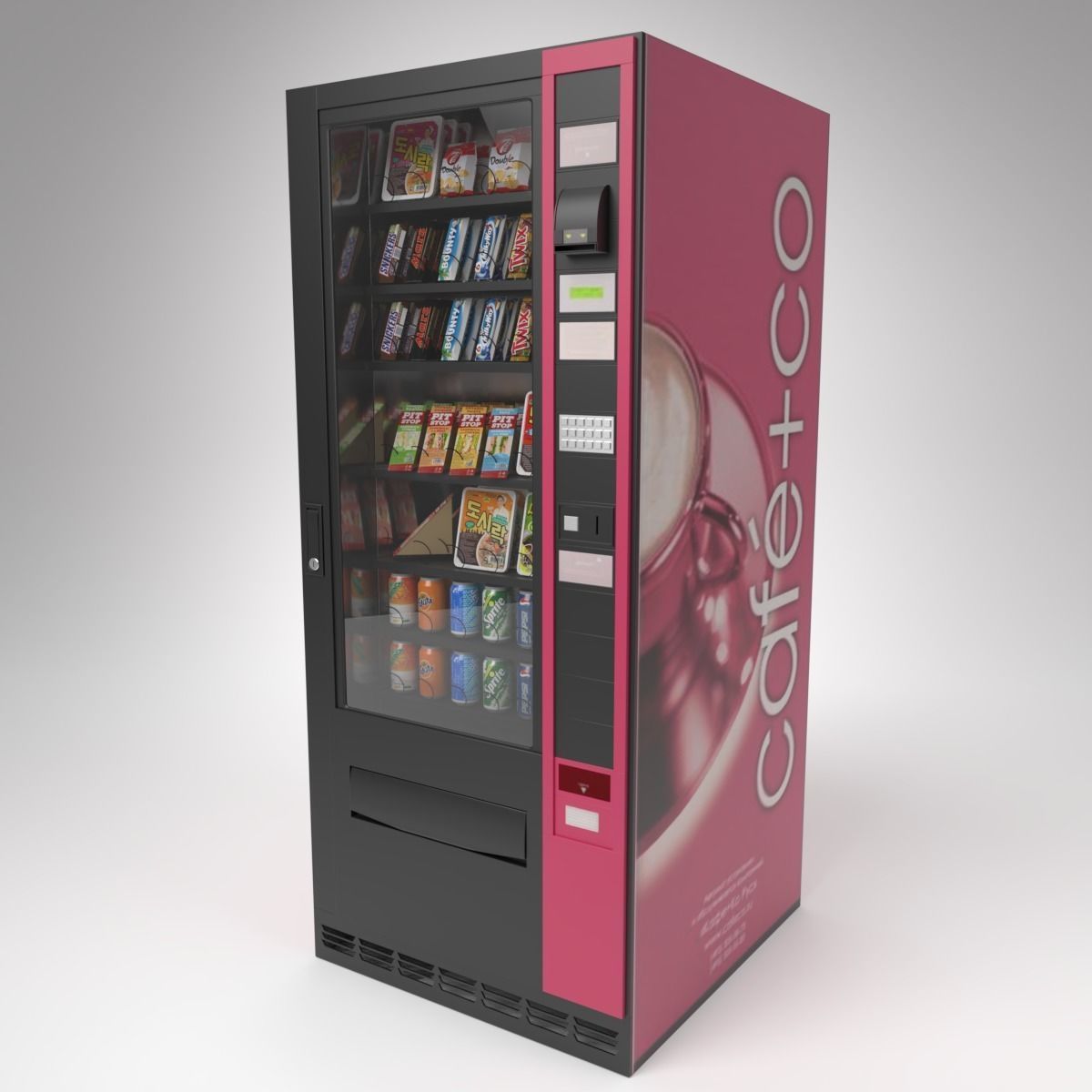 Omnimatic Snack Vending Machine P90 Blender Cycles 3D model | CGTrader