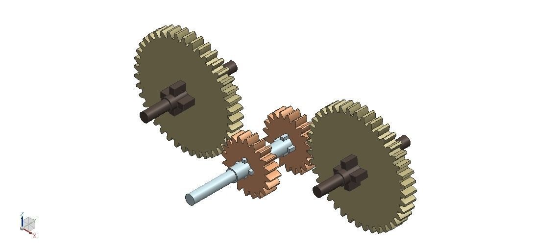 simple gear box free 3D model | CGTrader